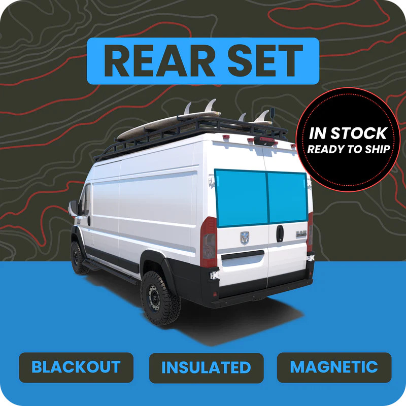 Wanderful - Promaster Rear Window Cover Set – Curious Campervans