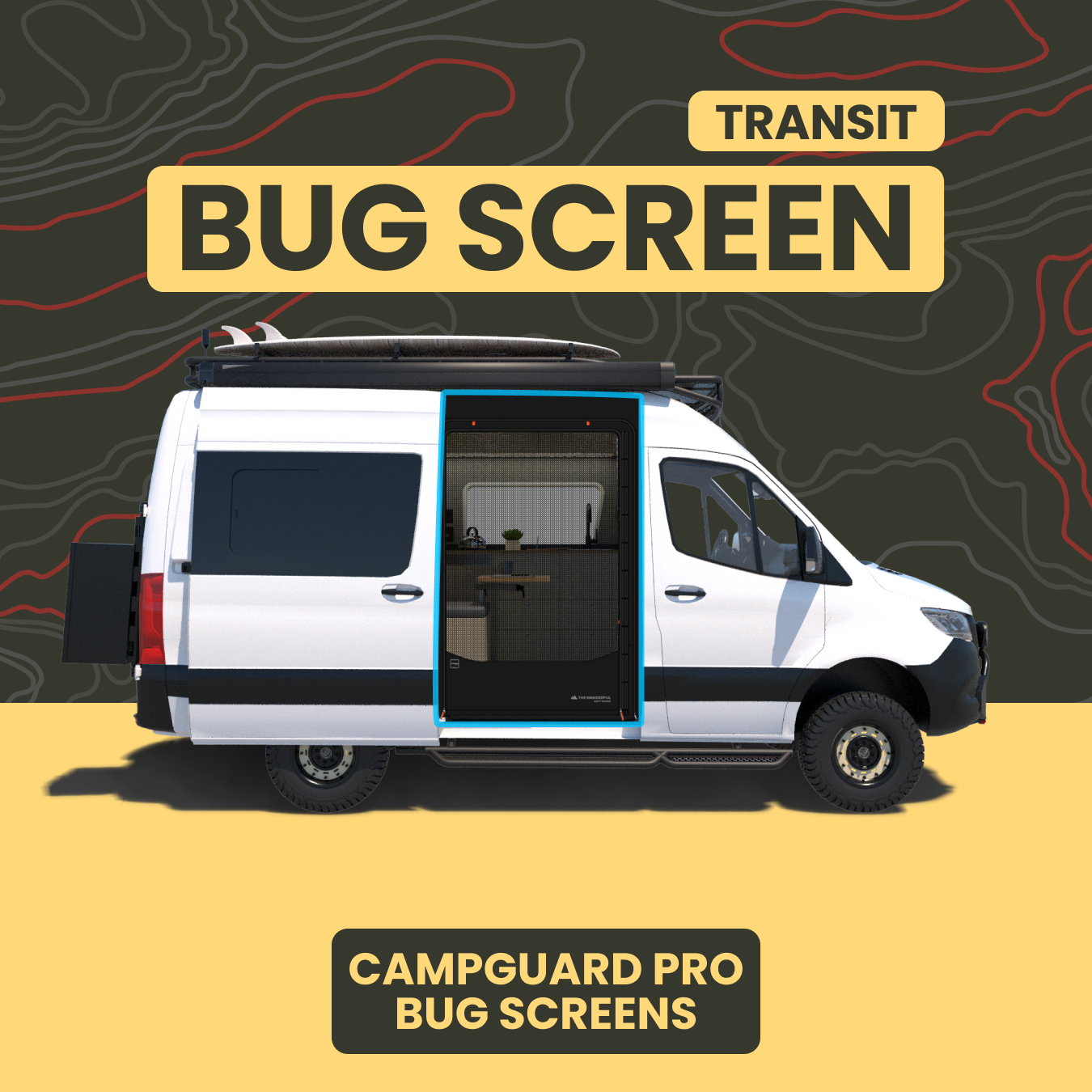Wanderful - Transit CampGuard Pro Bug Screen – Curious Campervans