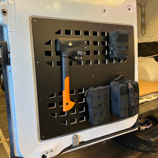 Molle Storage Panels for Promaster Rear Doors – Curious Campervans