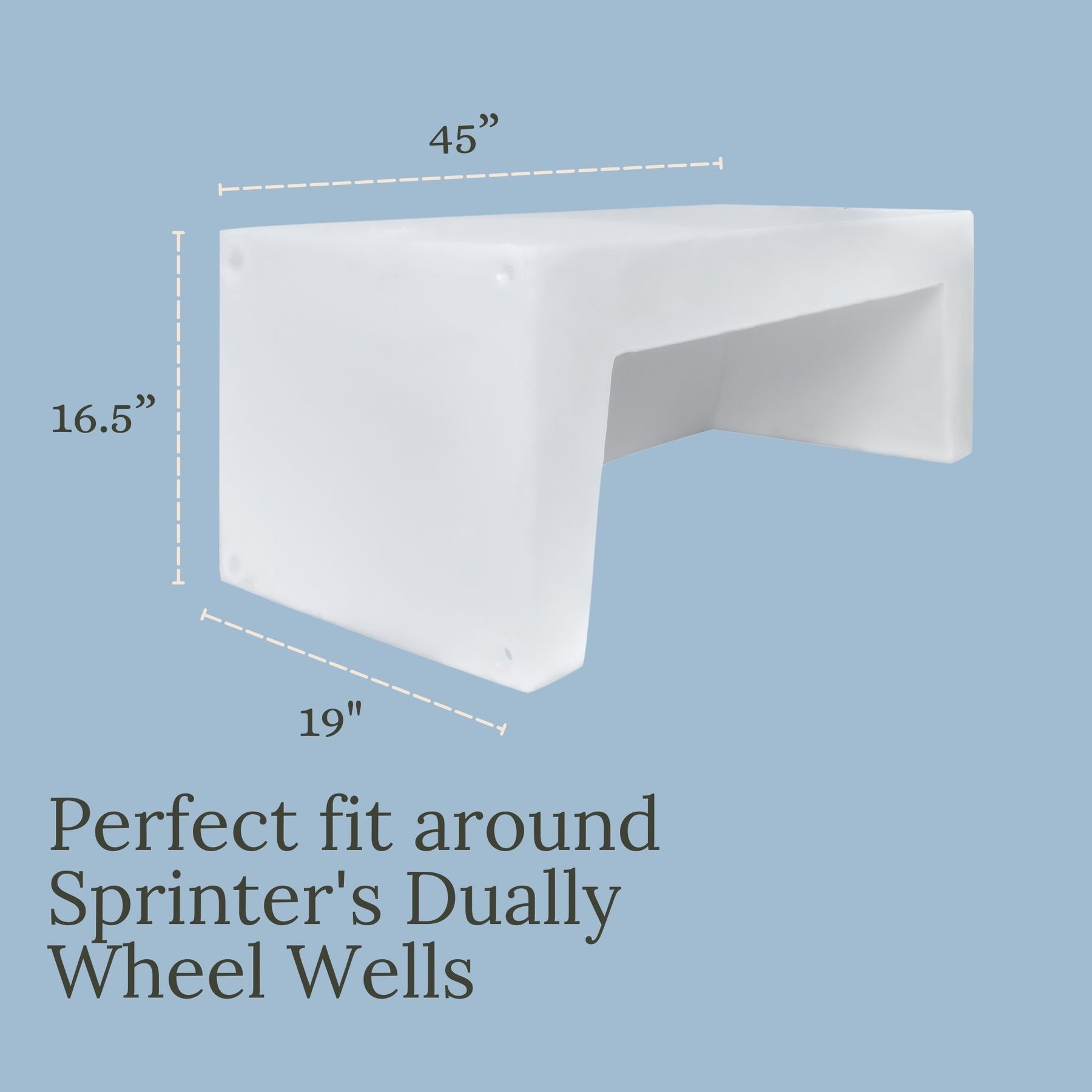 Sprinter Dually Wheel Well Water Tank (32 Gallon) – Curious Campervans